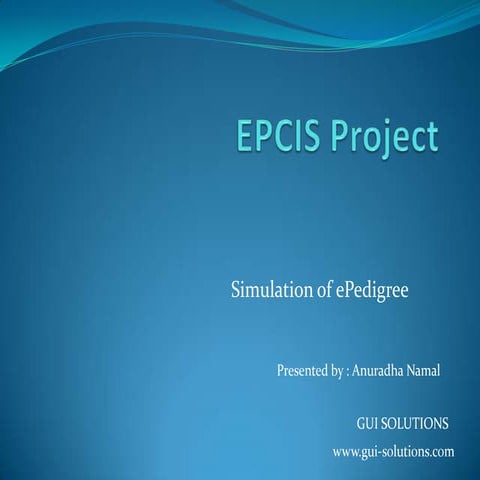 Epcis project | PPTX