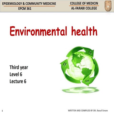 Epcm l6 (environmental health) | PPTX