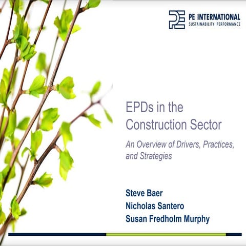 EPDs in the Construction Sector | PDF