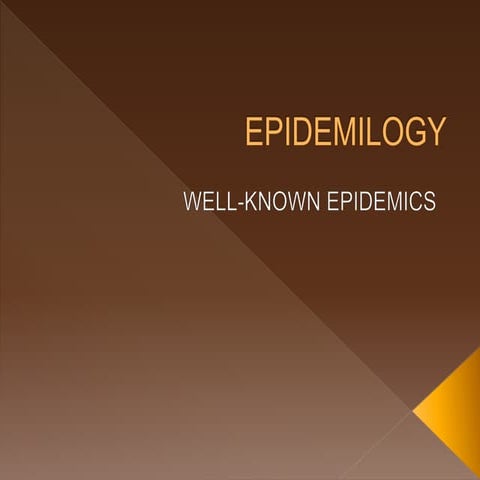 well known epedimics | PPT