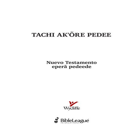 Epena bible new testament | PDF