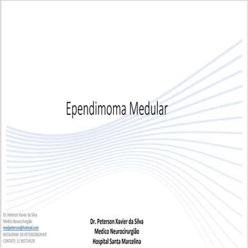 Ependimoma Medular | PPTX