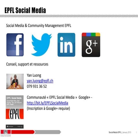 EPFL SoMe Présentation | PPT