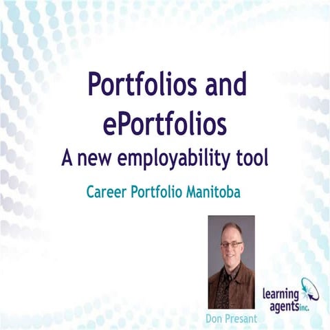 RPL toolkit portfolio presentation for e-portfolios and more conference ...