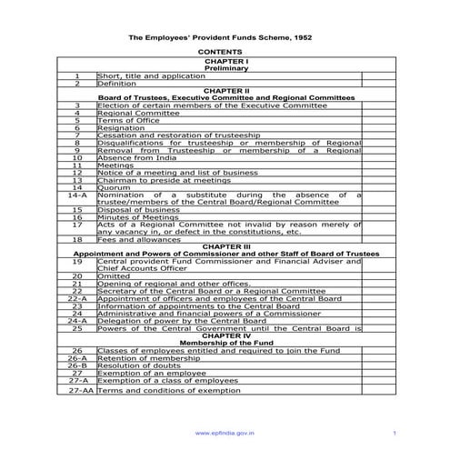 Epf scheme | PDF