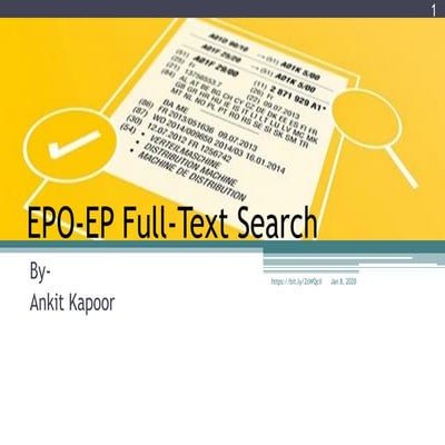 EP Full Text Search by Ankit Kapoor | PPT