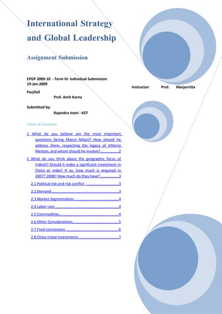 Dyson [Markets & Strategy] | PDF
