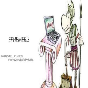 Ephemeris - Il giornale on line in latino | PPSX