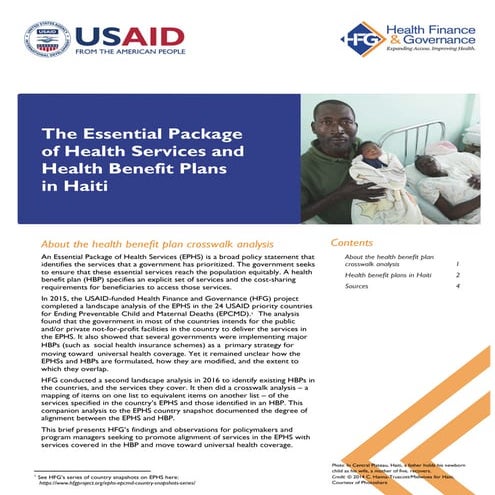 Essential Package of Health Services and Health Benefit Plans Mapping ...