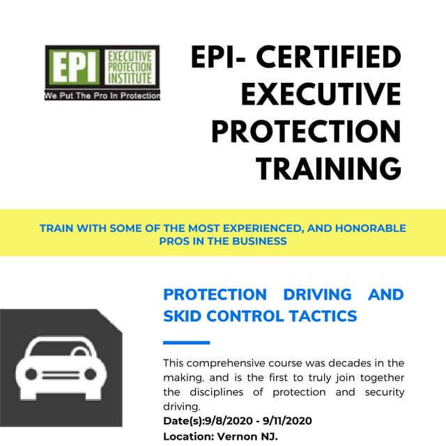 EPI- Certified Executive Protection Training | PDF