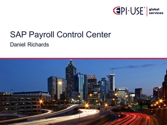About SAP Payroll Control Center by EPI-USE | PPT