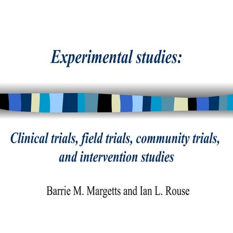 Experimental studies types and varieties | PPT