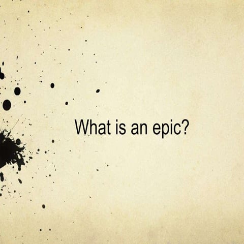 Epic Characteristics | PPTX