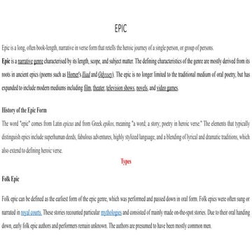 Epic as a literary form and it's development over the ages.pptx