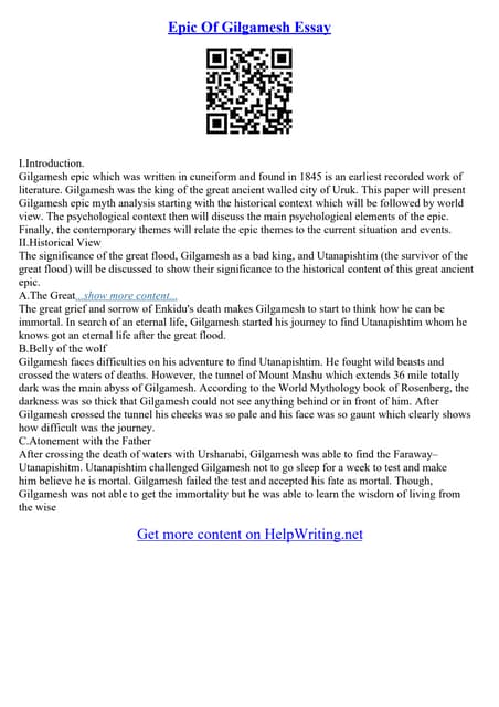 The Epic of Gilgamesh Mesopotamian Literature.pptx