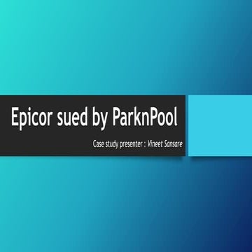 Epicor ERP Failure | PPTX