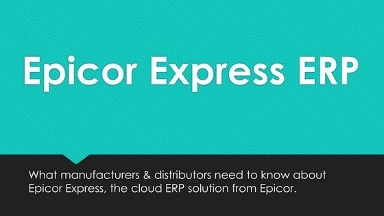 Epicor | PPTX