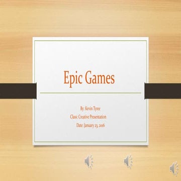 Epic presentation | PPTX