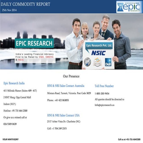 Epic research daily commodity report_25_nov_2014 | PDF
