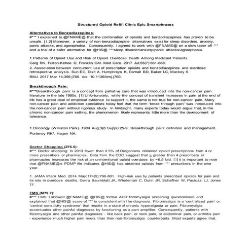 Epic smart phrases for CNP scenarios | DOCX