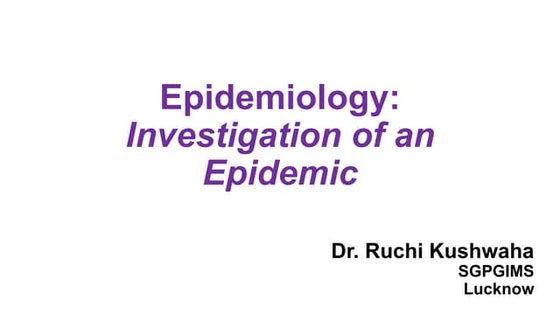 Epidemic Curves and its interpretations of | PPT | Infectious Diseases ...
