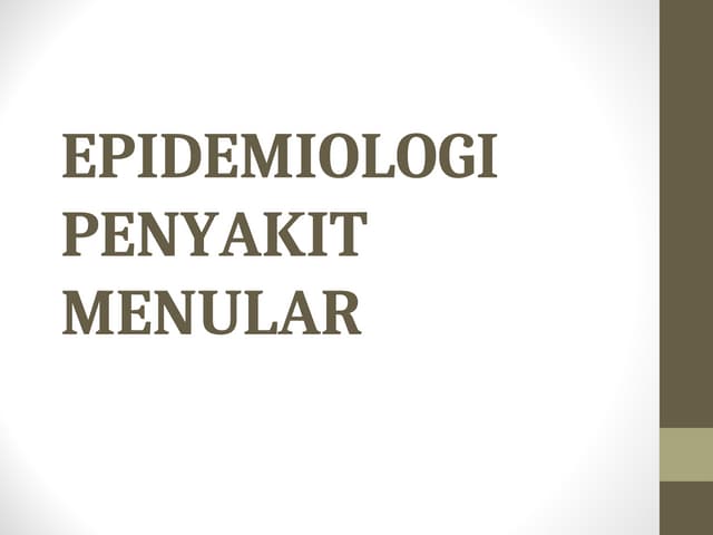 Penyakit menular dan penyakit tidak menular | PPT
