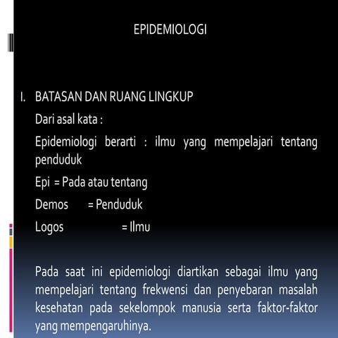 Epidemiologi (5) | PPTX