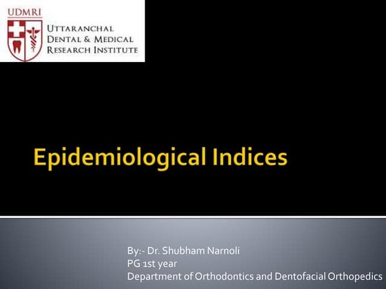 Plaque Indices commonly used in dentistry | PDF