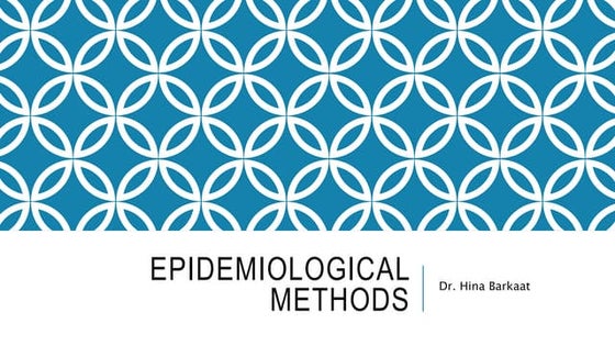 Epidemiological approach | PPT | Infectious Diseases | Diseases and ...