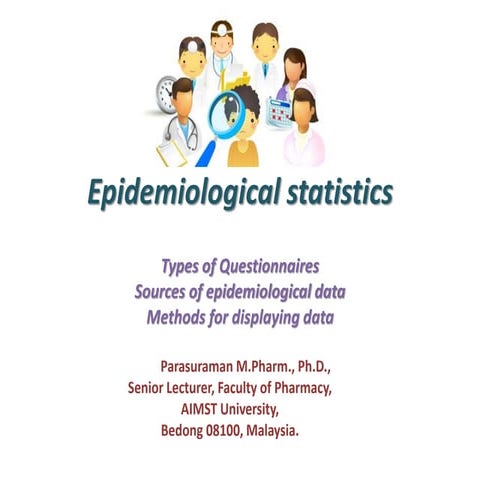 Epidemiological statistics III | PPTX