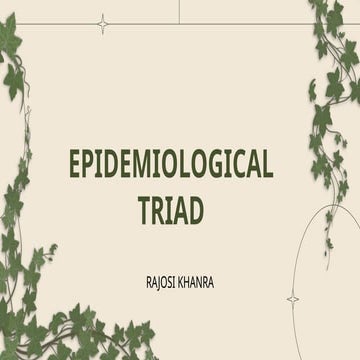Epidemiological triad | PPTX