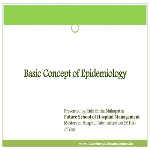 Epidemiology | PPT