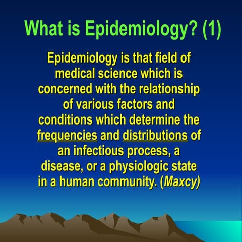 Epidemiology introduction to healthcare.ppt