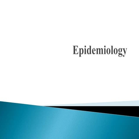 Epidemiology lecture 7 | PPTX