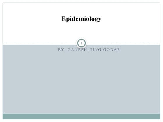 Epidemiology-chn | PPTX