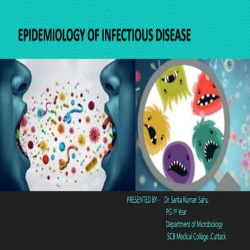 Epidemiology of infectious disease | PPTX