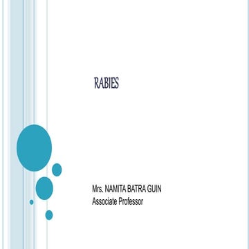 Rabies ppt | PPTX