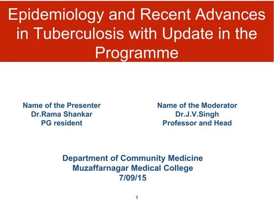 Establishment and responsibilities of DR-TB centers | PPT