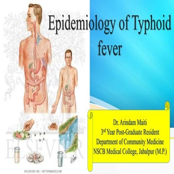 Epidemiology of Typhoid fever.pptx