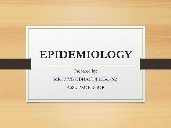 Epidemiological approach | PPT | Infectious Diseases | Diseases and ...