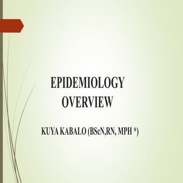 Epidemiology slides by Kuya Kabalo.pptx | Infectious Diseases ...