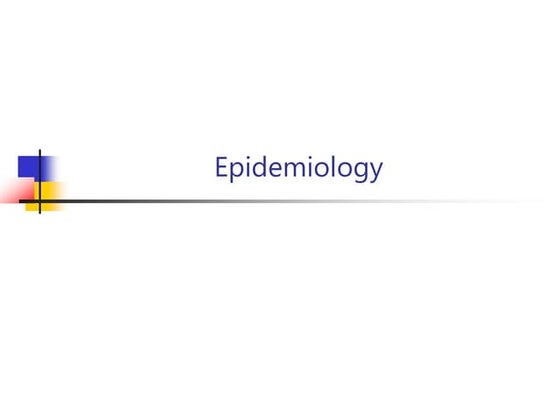Introduction to epidemiology | PPT