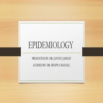 Comprehensive Overview of Epidemiology: Concepts, Measures, and Study ...