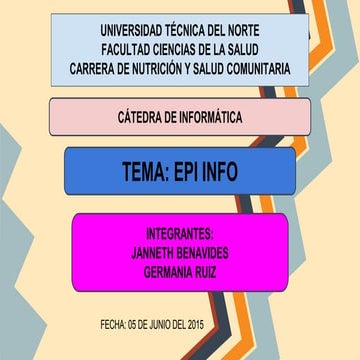 Epi info | PPTX