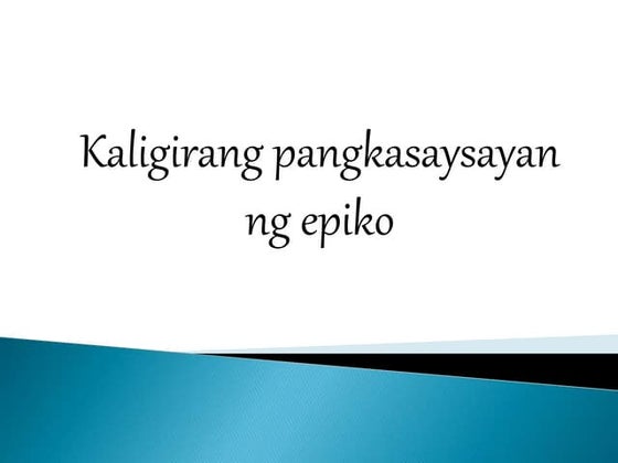 Filipino 8 Epiko | PPTX