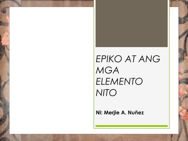 Bantugan (Epic of Maranao) | PPT