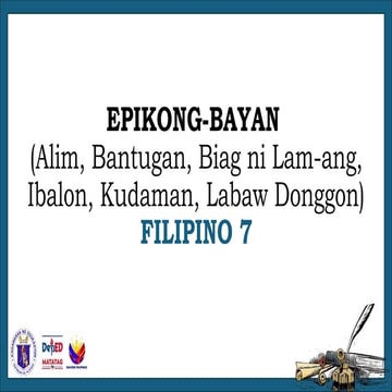 Filipino 7, Matatag Curiiculum Power Point Presentation for Week 4 | PPTX