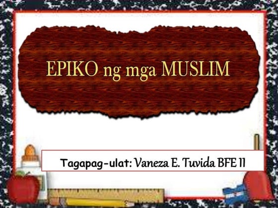 Bantugan (Epic of Maranao) | PPT