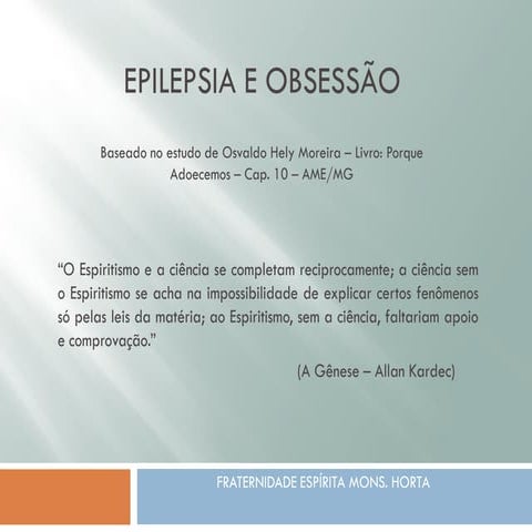 Epilepsia e Obsessão | PDF