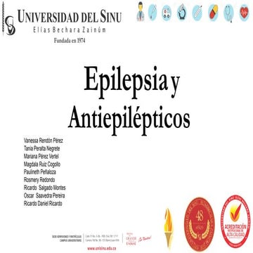 Epilepsia , tipos y tratamiento farmacológico | PPTX